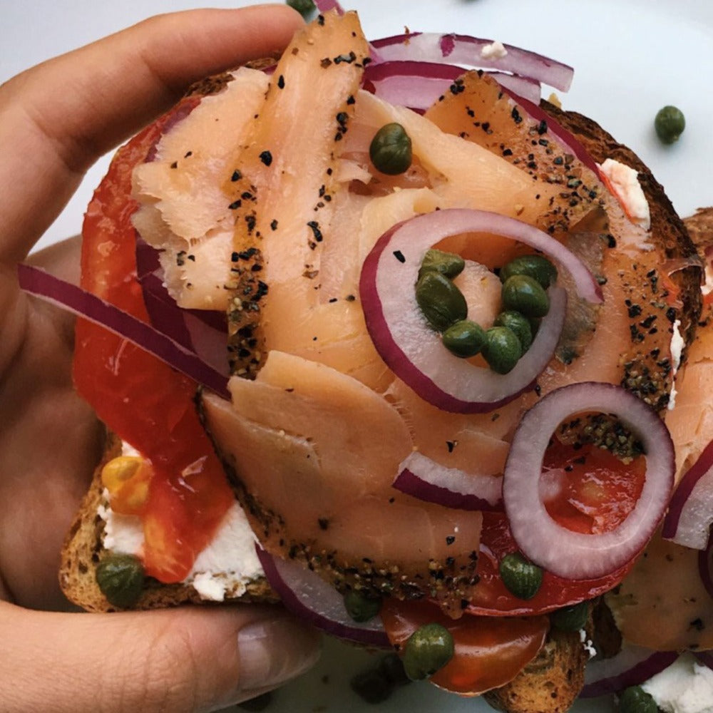 Smoked Salmon Bagel – Blue Circle Foods