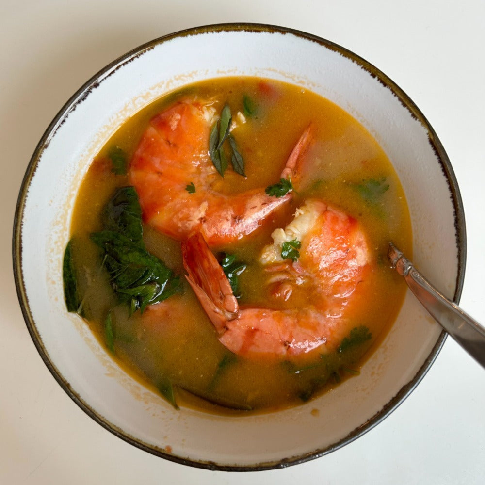 Tom Yum Soup with Black Tiger Shrimp – Blue Circle Foods