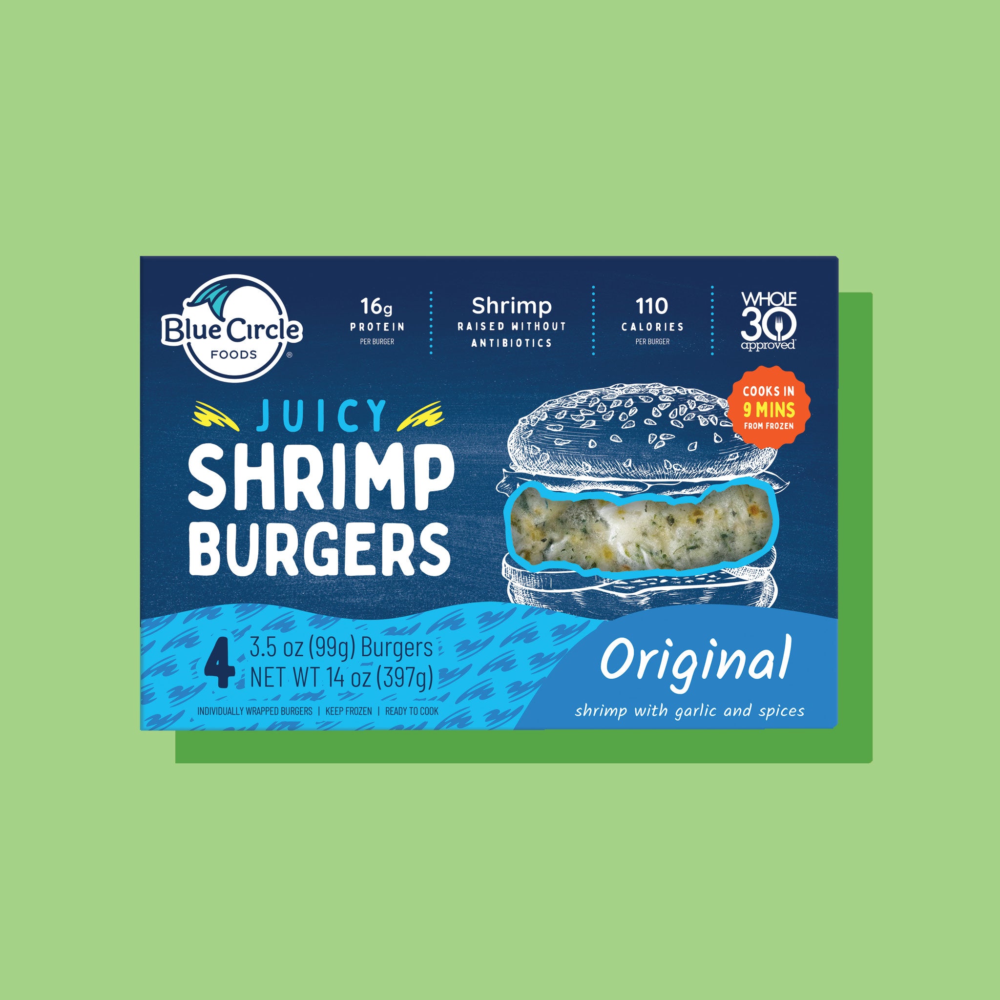 Original Shrimp Burger – Blue Circle Foods